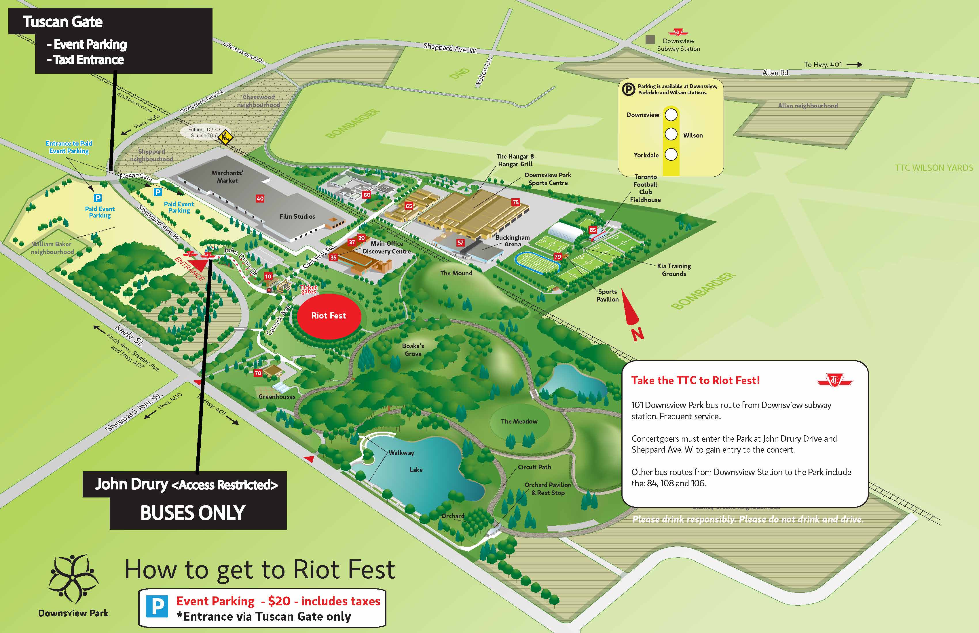 Riot-Fest 2014 at Downsview Park : r/TOmaps