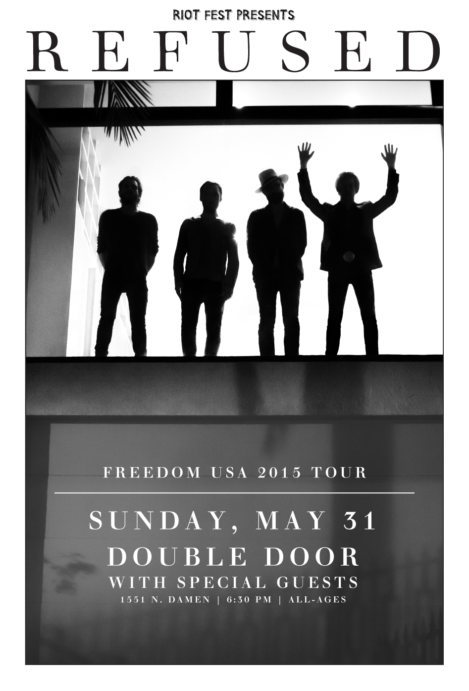 Refused - May 31, Double Door - Riot Fest