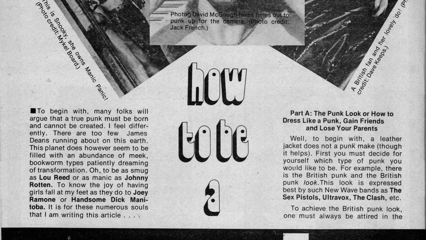 How To Be A Punk: From Gold Lame Pedal-Pushers to the Correct Placement ...