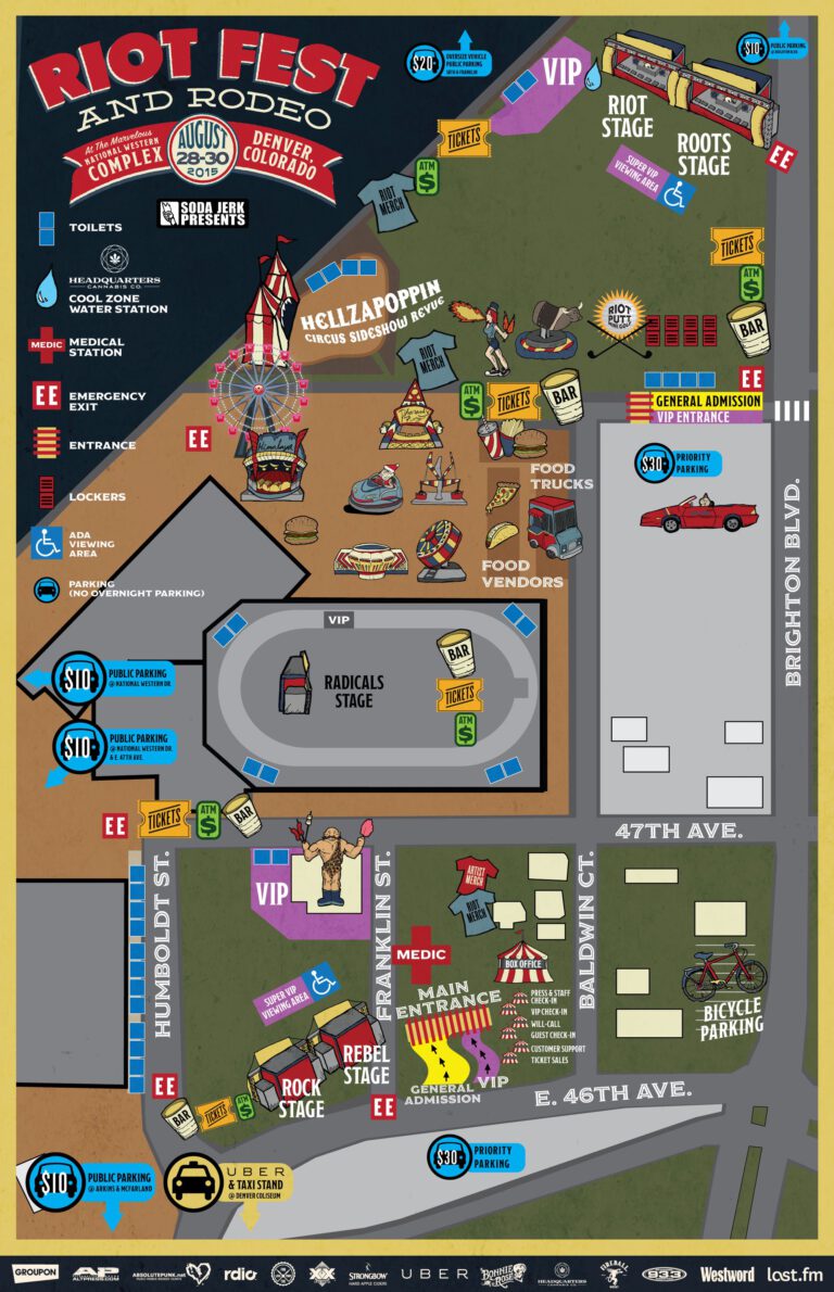Denver - Festival Map Now Available - Riot Fest