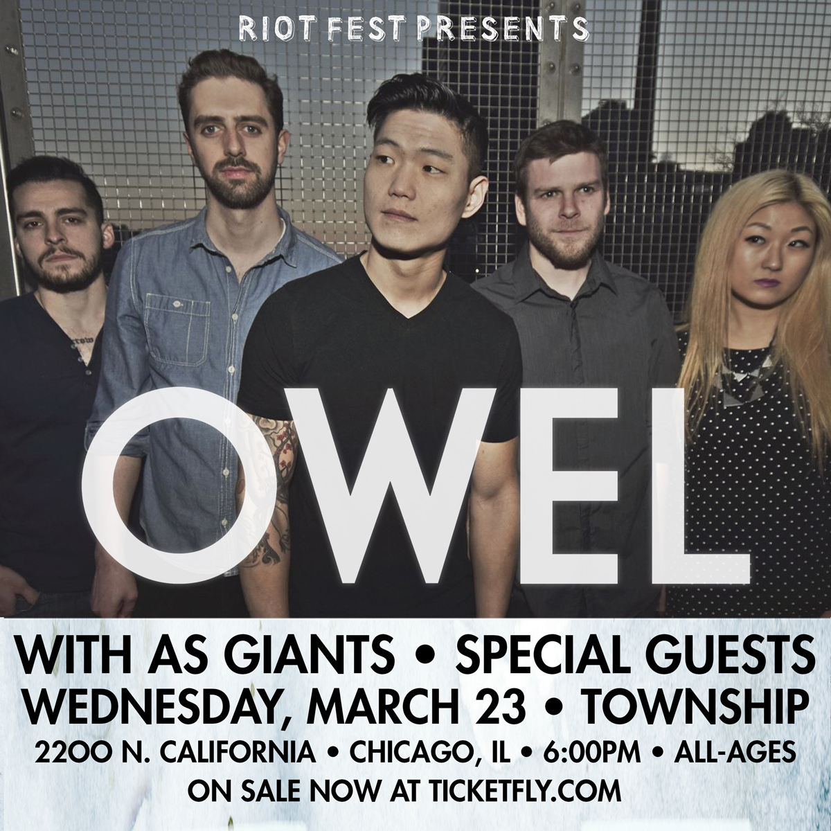 OWEL - Wednesday, March 23, Township - Riot Fest