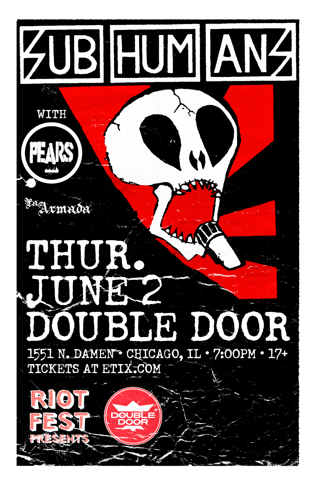 Subhumans - Thursday, June 2, Double Door - Riot Fest