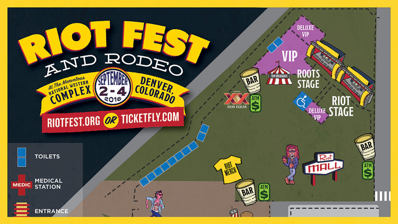 Riot Fest Denver Map Announced - Riot Fest