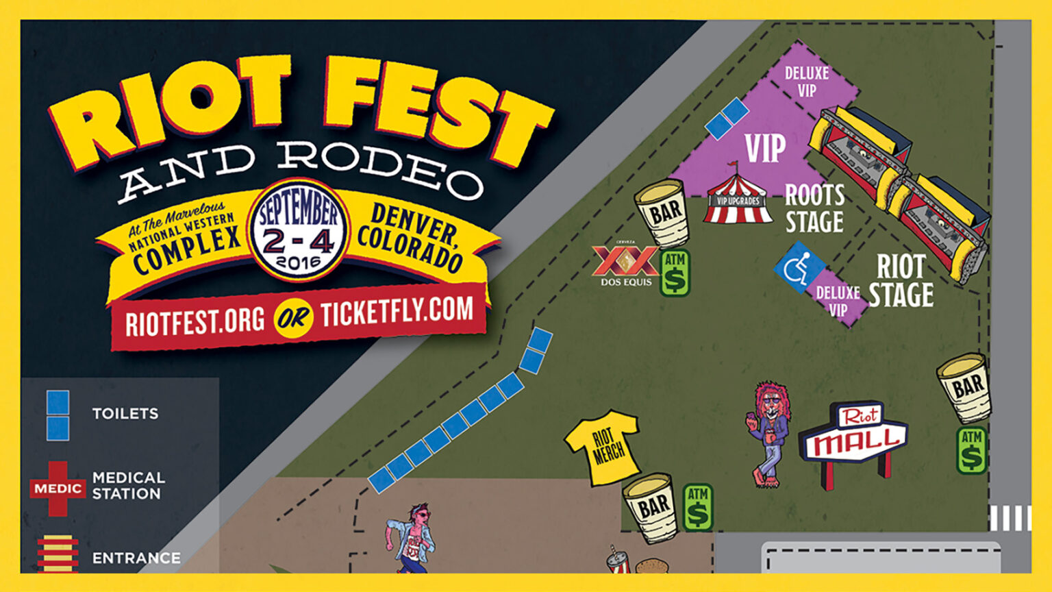 Riot Fest Denver Map Announced - Riot Fest