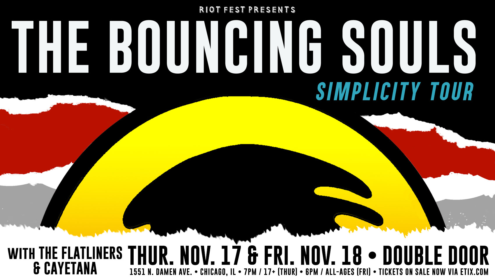 Bouncing Souls - November 17 & 18, Double Door - Riot Fest