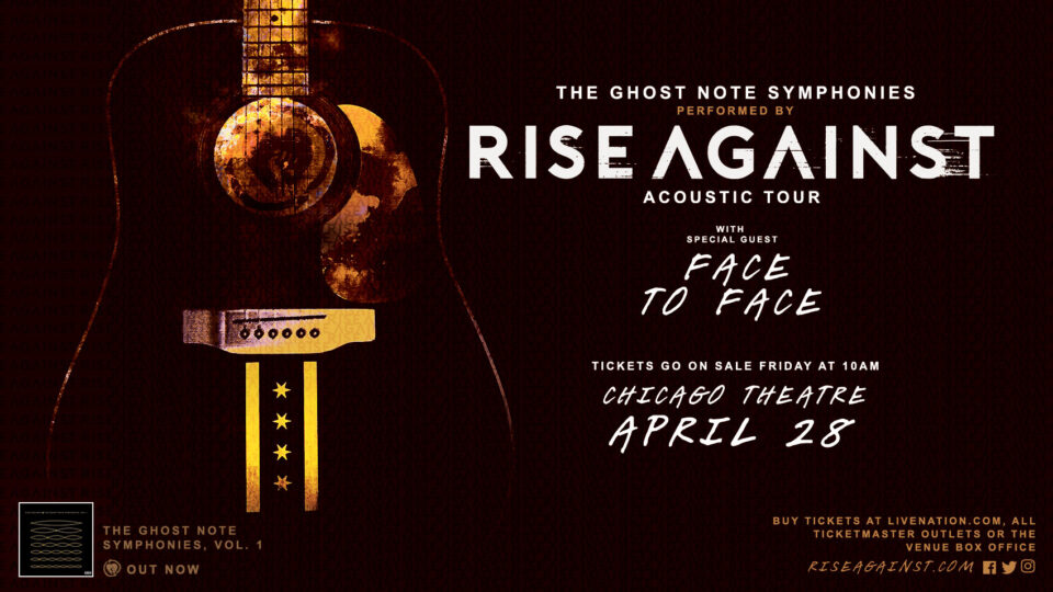 ON SALE NOW: Rise Against with Face To Face. April 28 at Chicago ...