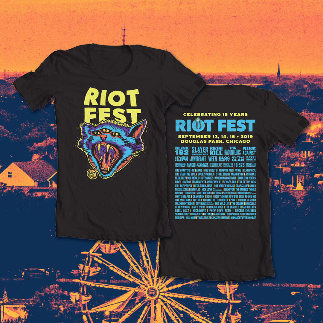 A Sneak Peek at The 2019 Riot Fest Merch - Riot Fest