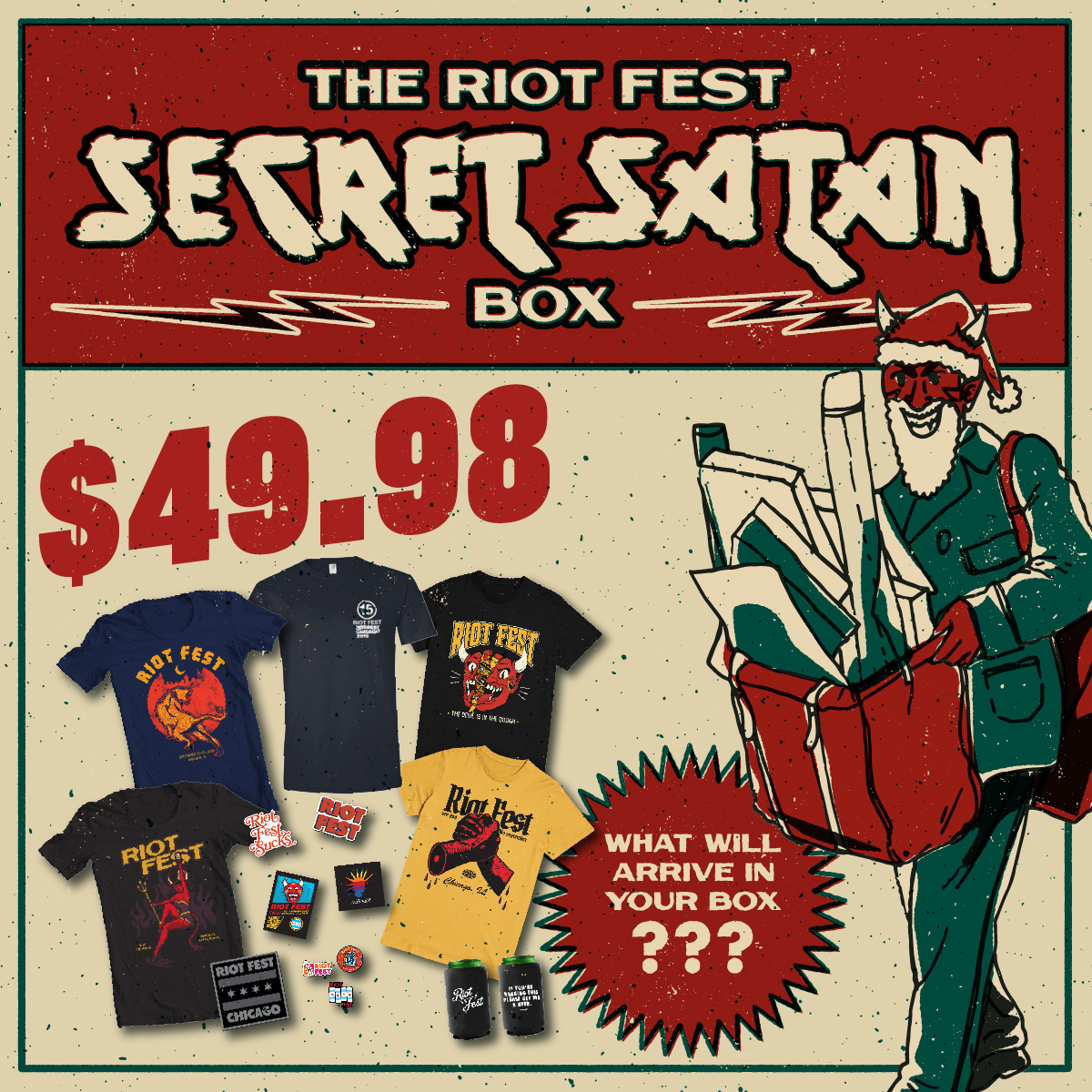 The Riot Fest Secret Satan Box is Back for Black Friday