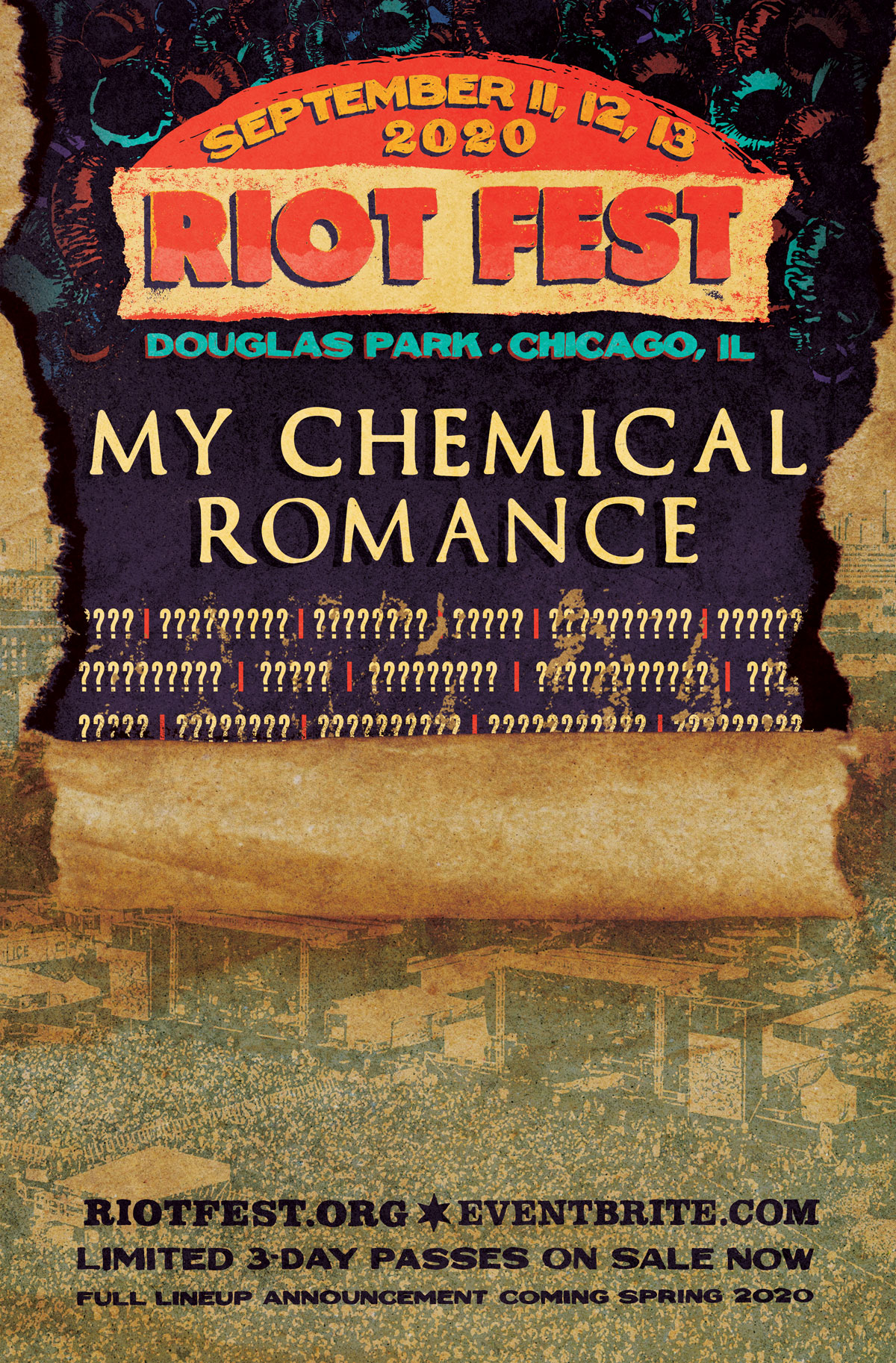 My Chemical Romance is Headlining Riot Fest 2020