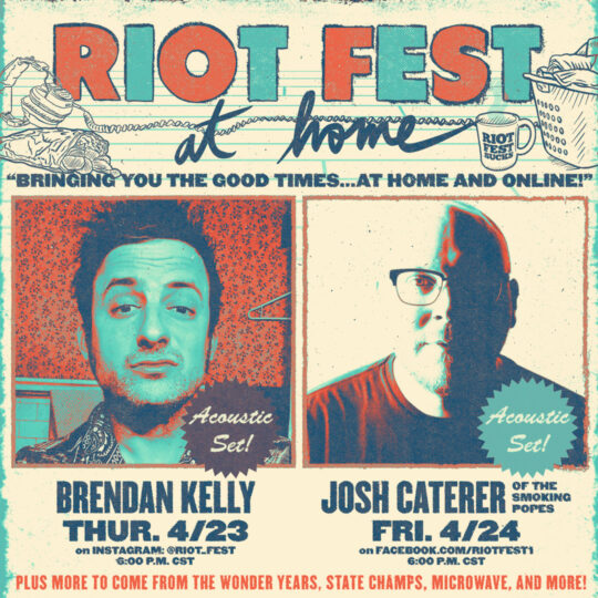 Riot Fest at Home: Stay Indoors with Livestreams From Brendan Kelly and ...