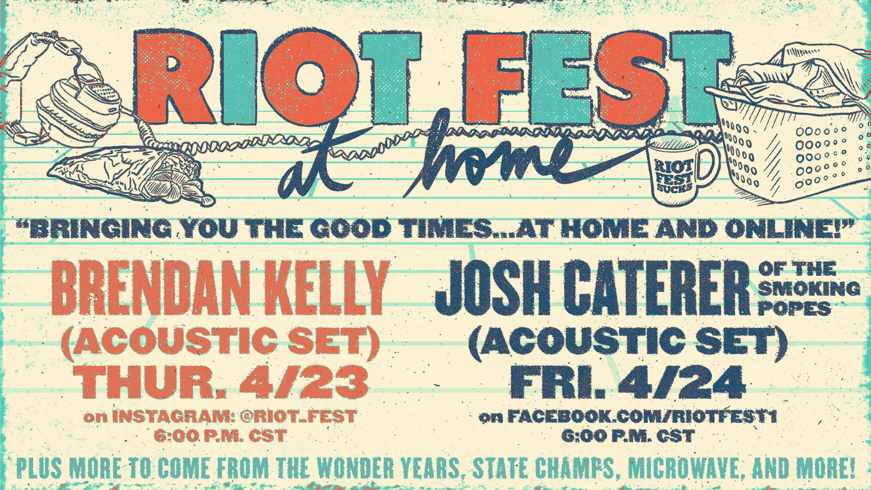 Riot Fest at Home: Stay Indoors with Livestreams From Brendan Kelly and ...