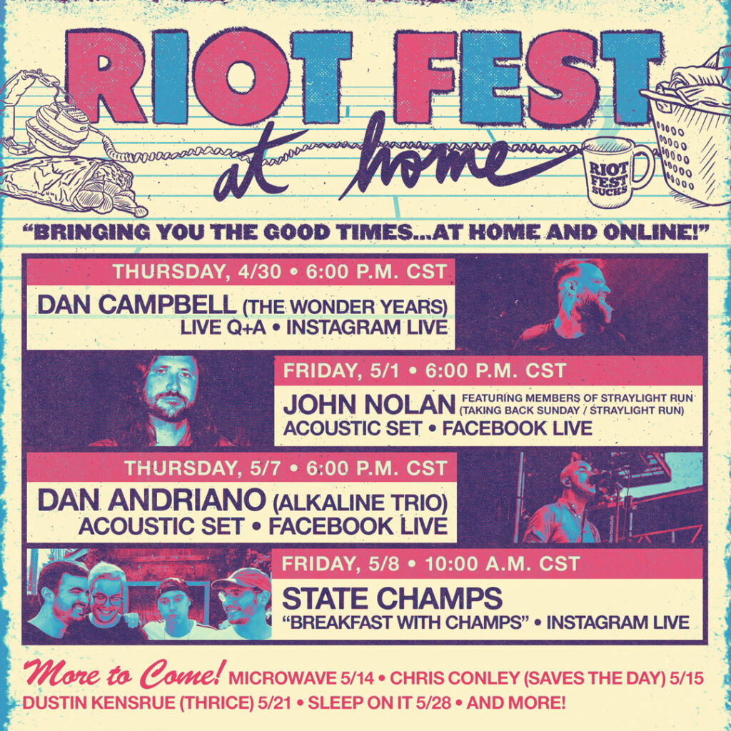 Riot Fest at Home: A Look at Our Next Two Weeks of Livestreams