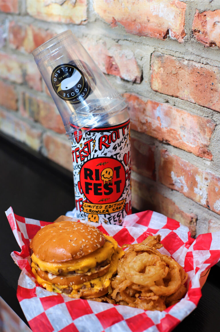 Treat Your Tastebuds to the Riot Fest Burger + Crowler