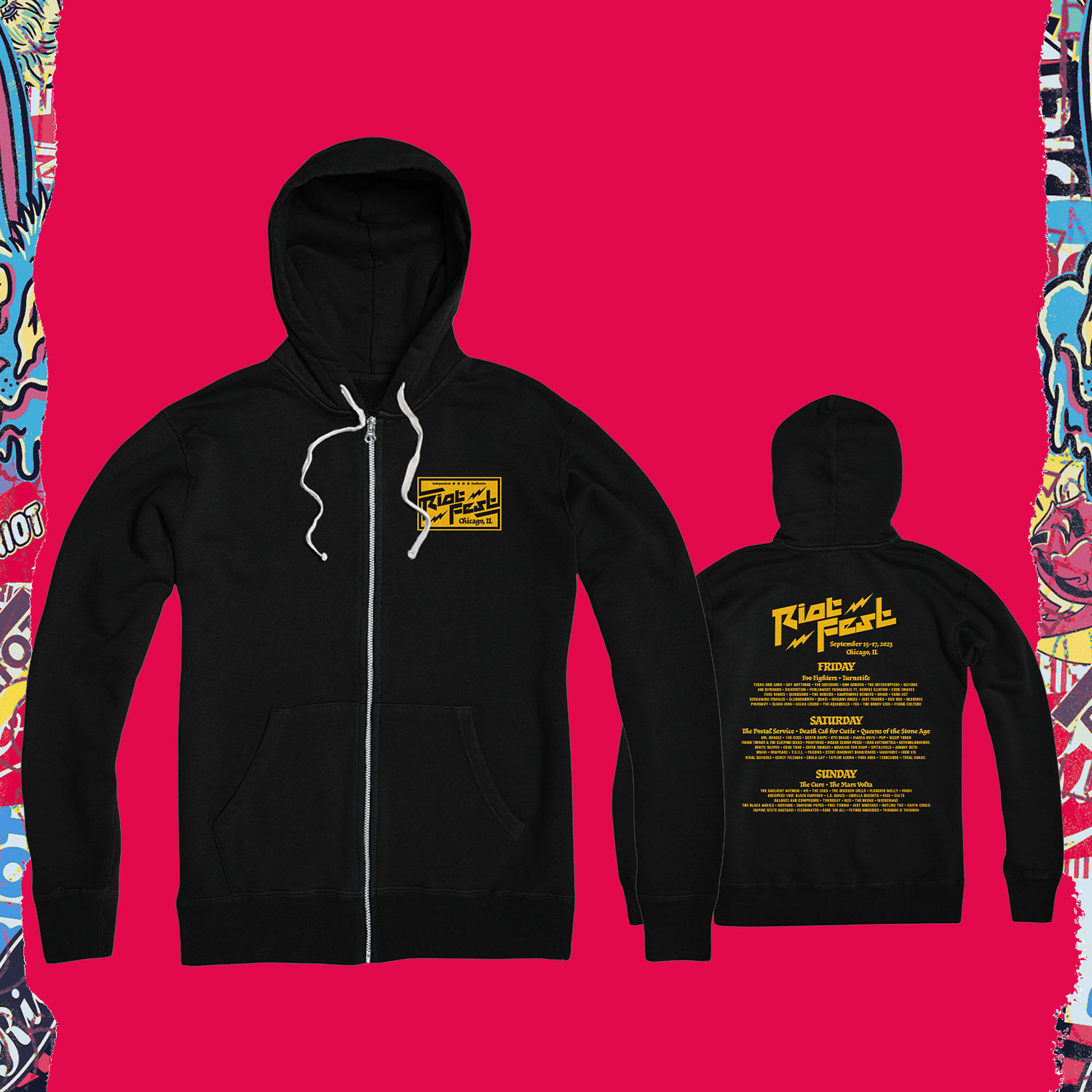 Check Out The Riot Fest 2023 Merch + Preorder Some Items Today