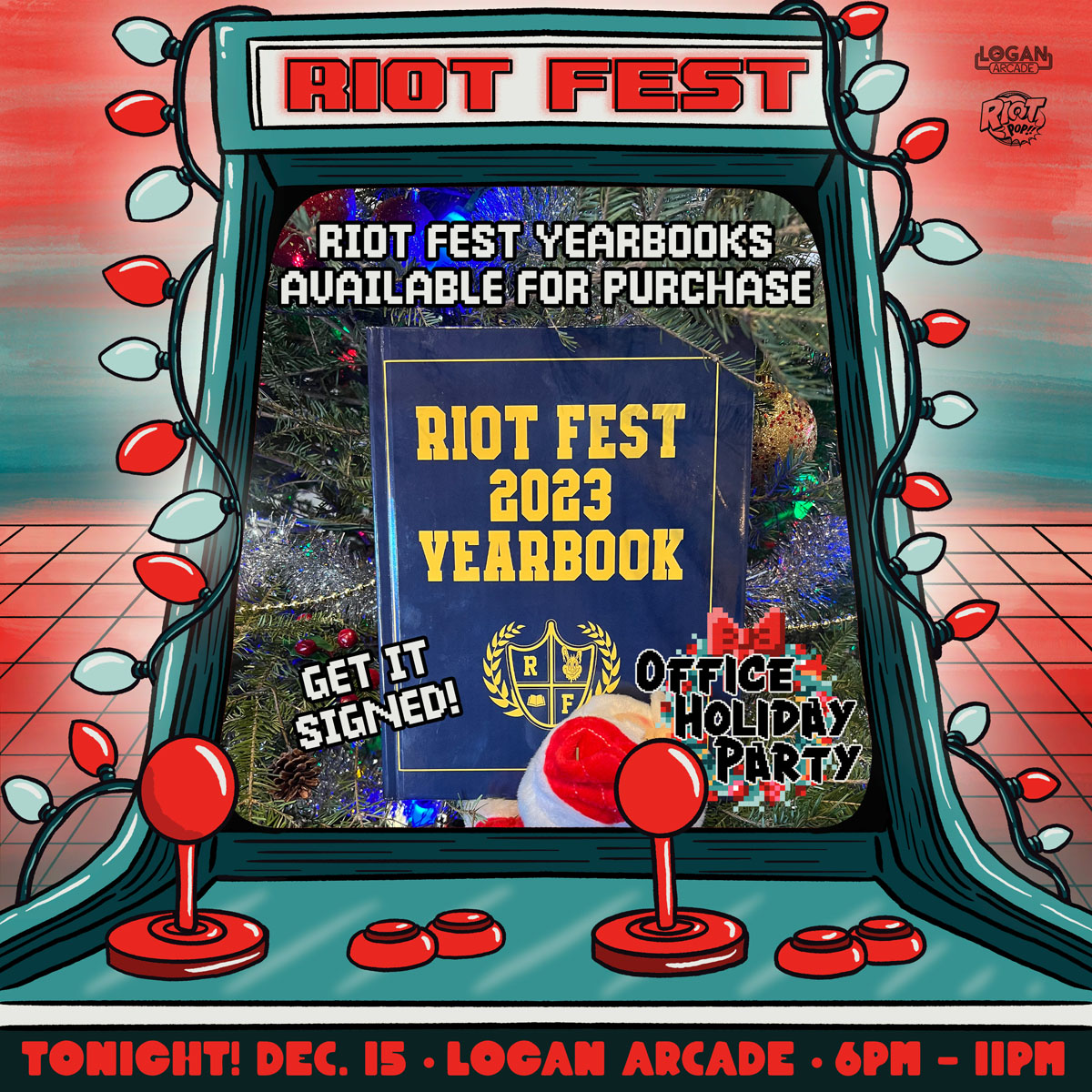 We Want YOU to Come to the Riot Office Holiday Party at Logan Arcade ...