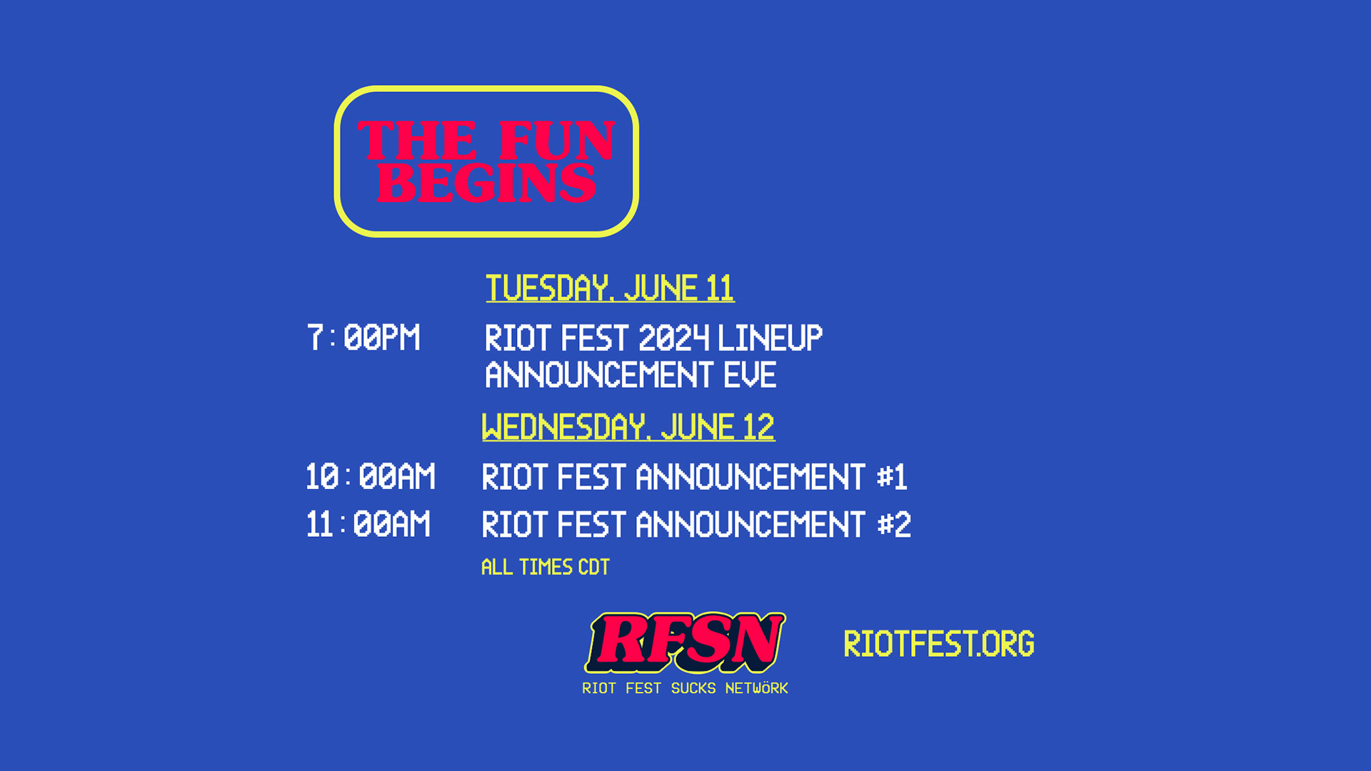 The Fun Begins: The Announcement of the Announcement is Finally Here ...