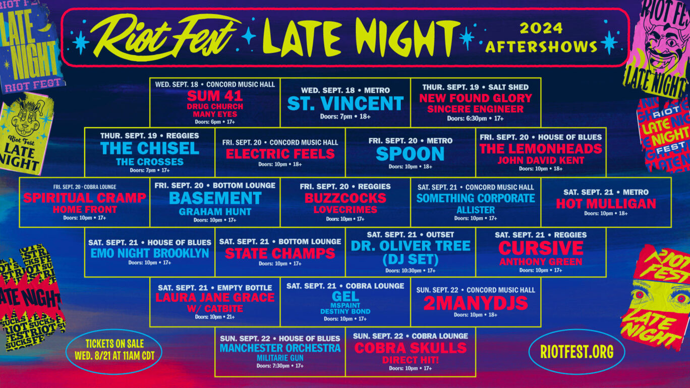 Riot Fest - September 20-22, 2024 | 3-Day Music Festival at Douglass ...