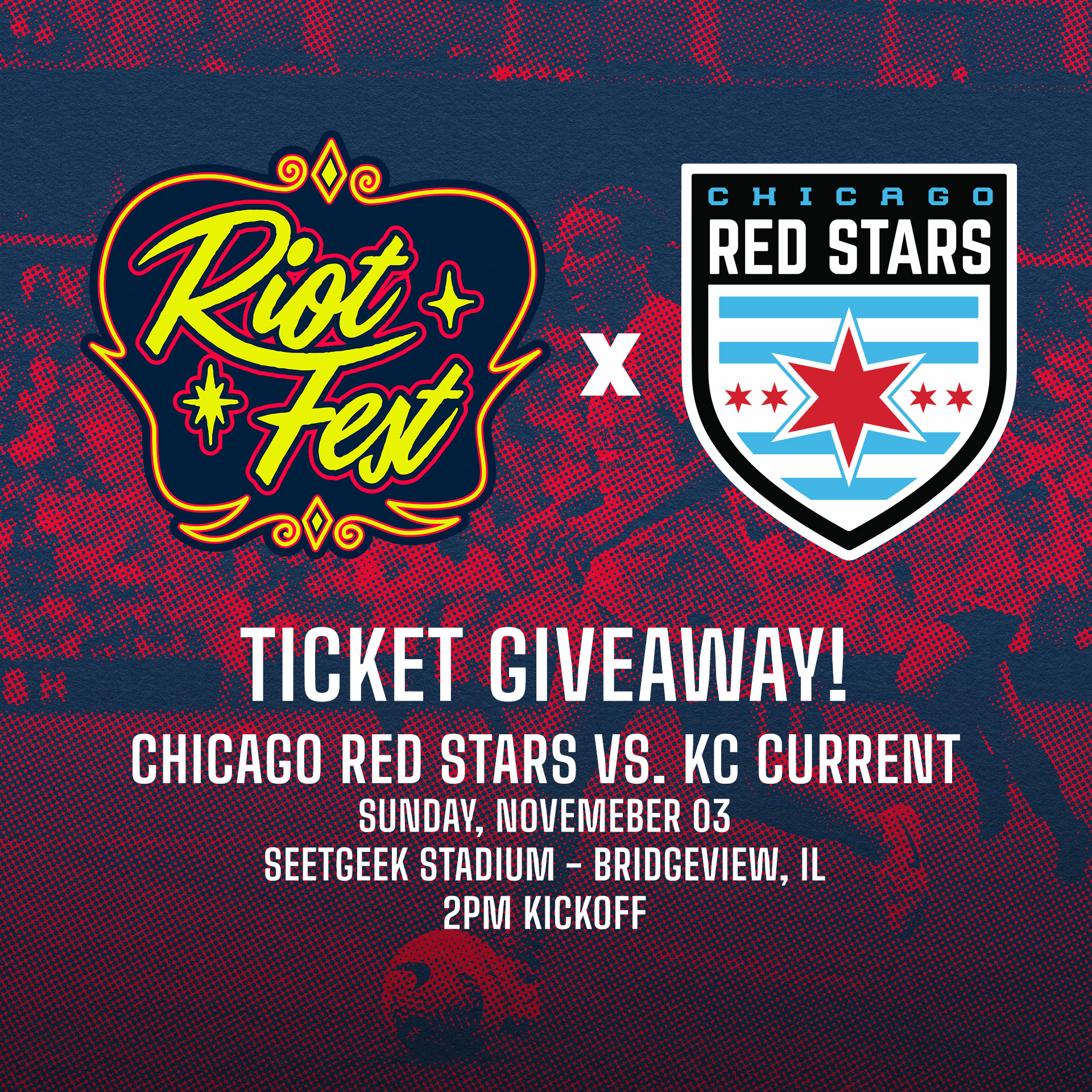 Chicago Red Stars x Riot Fest Ticket Giveaway - Riot Fest