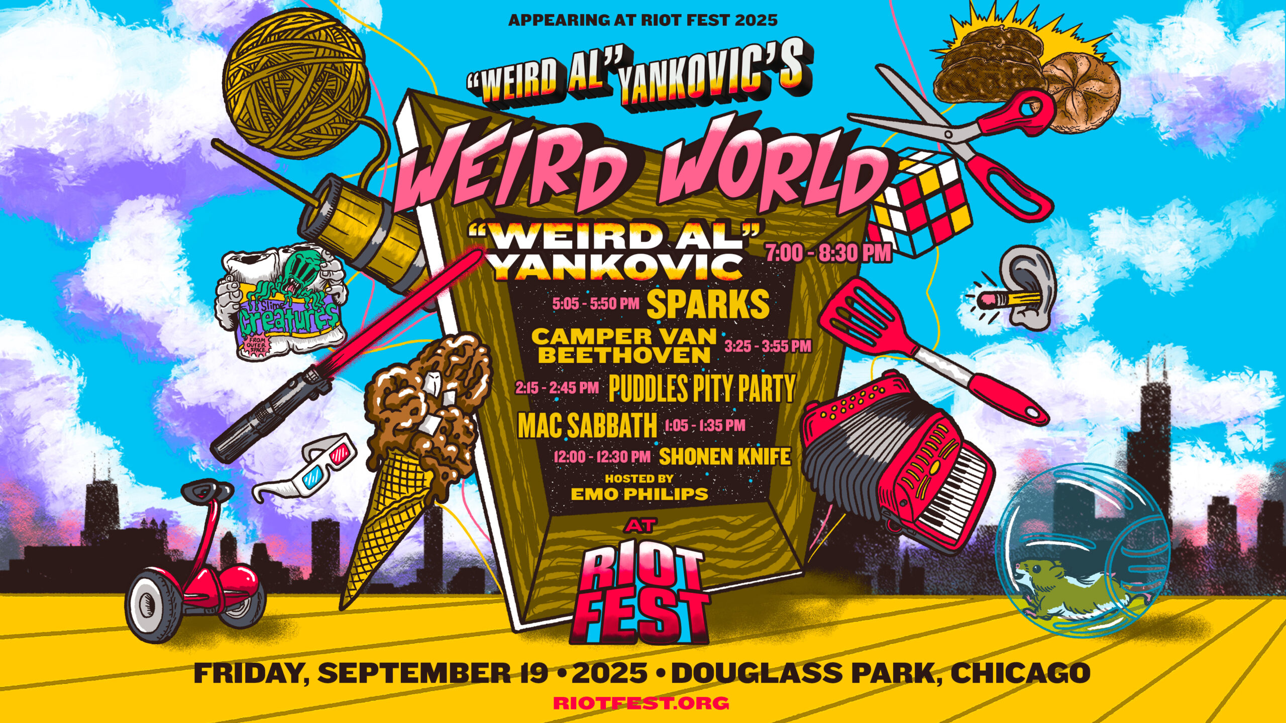 Introducing “Weird Al” Yankovic’s Weird World - Riot Fest