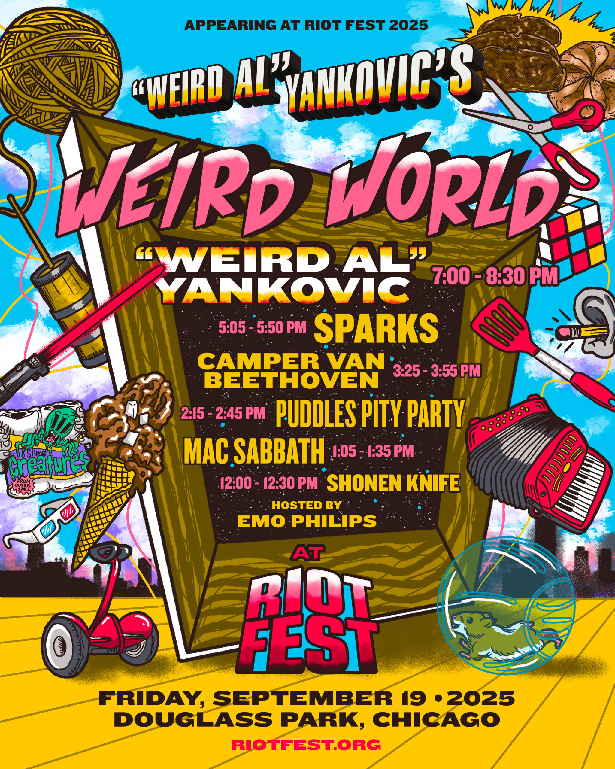 Introducing “Weird Al” Yankovic’s Weird World - Riot Fest