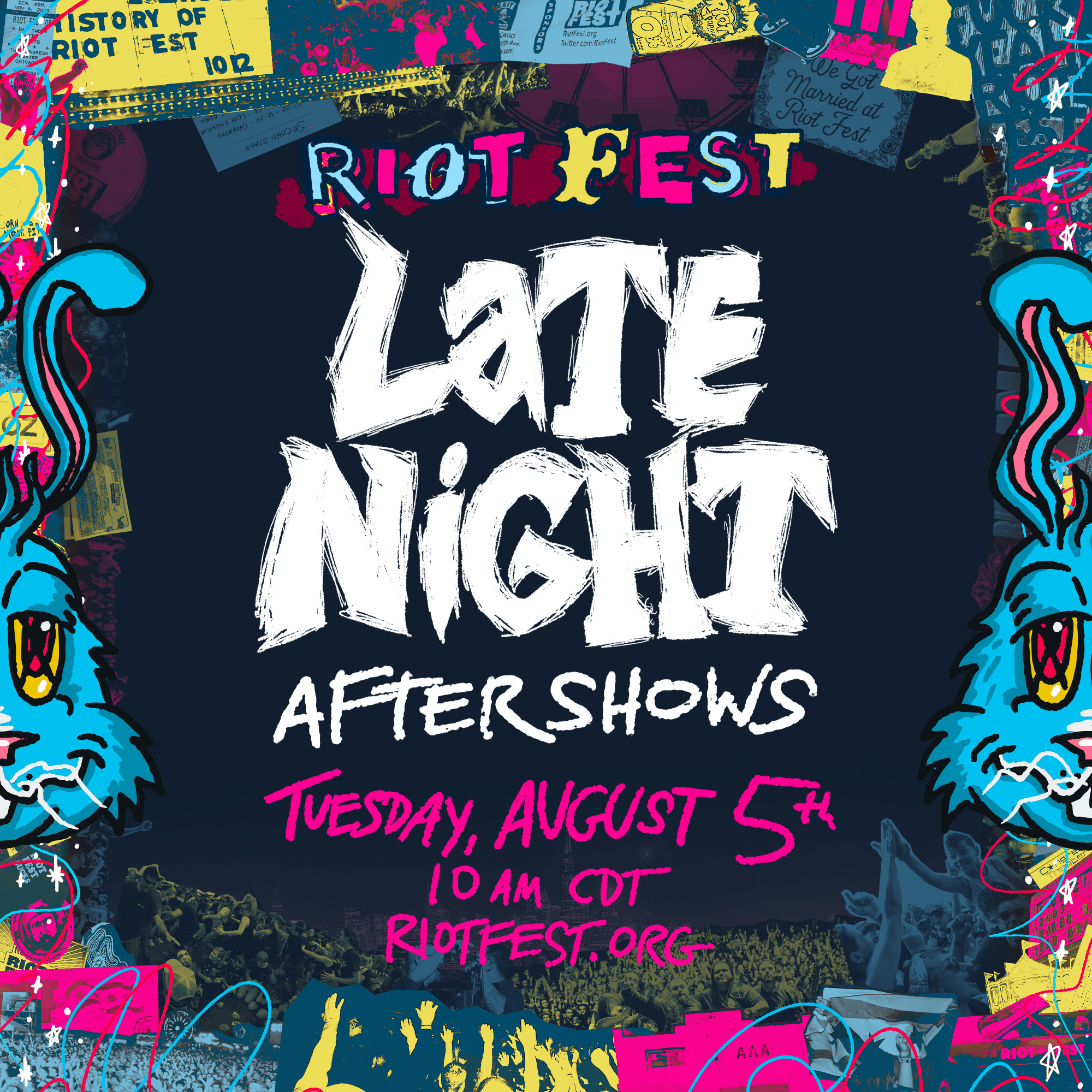 Riot Fest 2025 Late Night Aftershows Announced on Tuesday, August 5 at ...