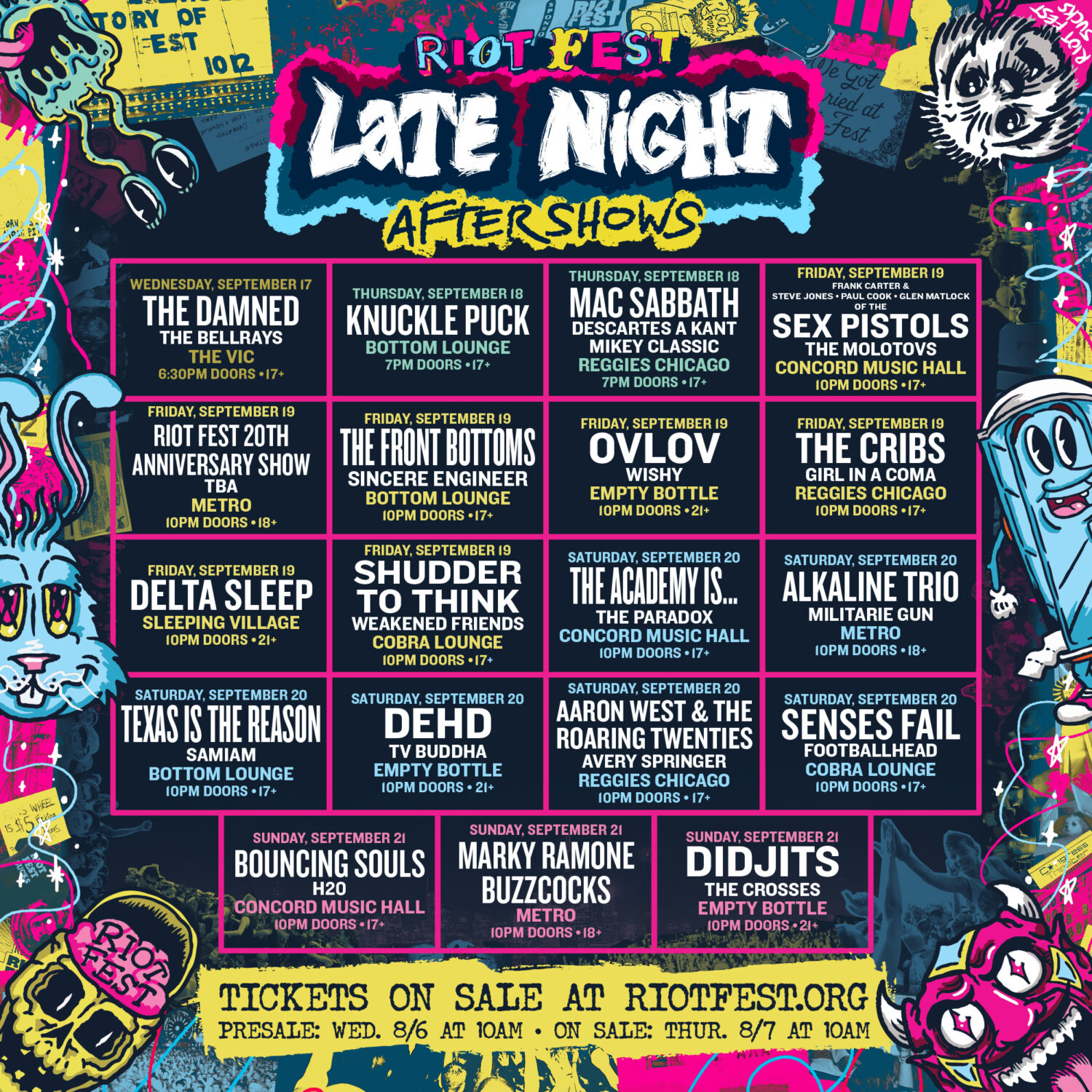2025 Late Night Aftershows - Riot Fest