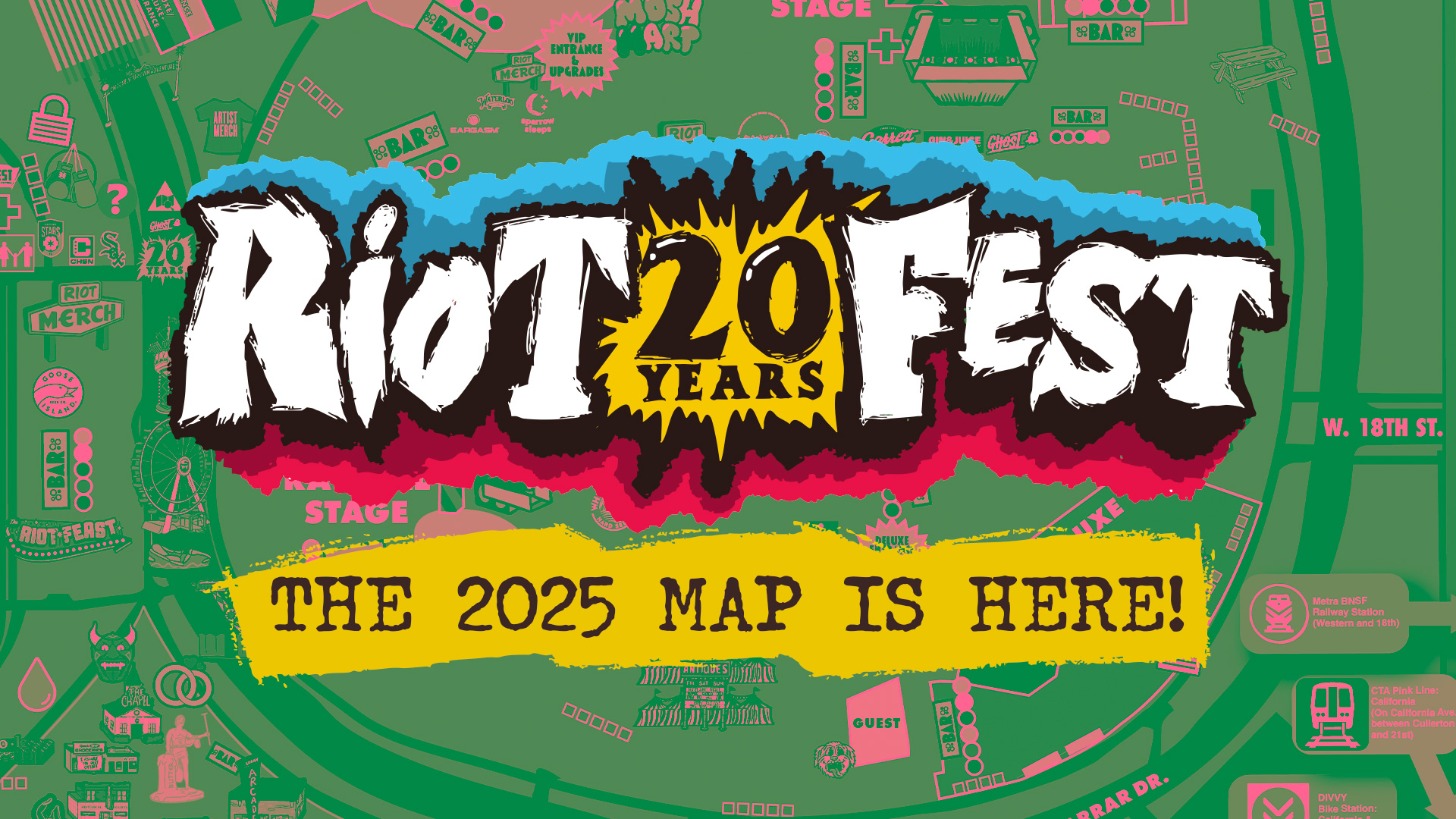 Riot Fest 2025 - September 19-21 | Douglass Park - Chicago, IL - Riot Fest