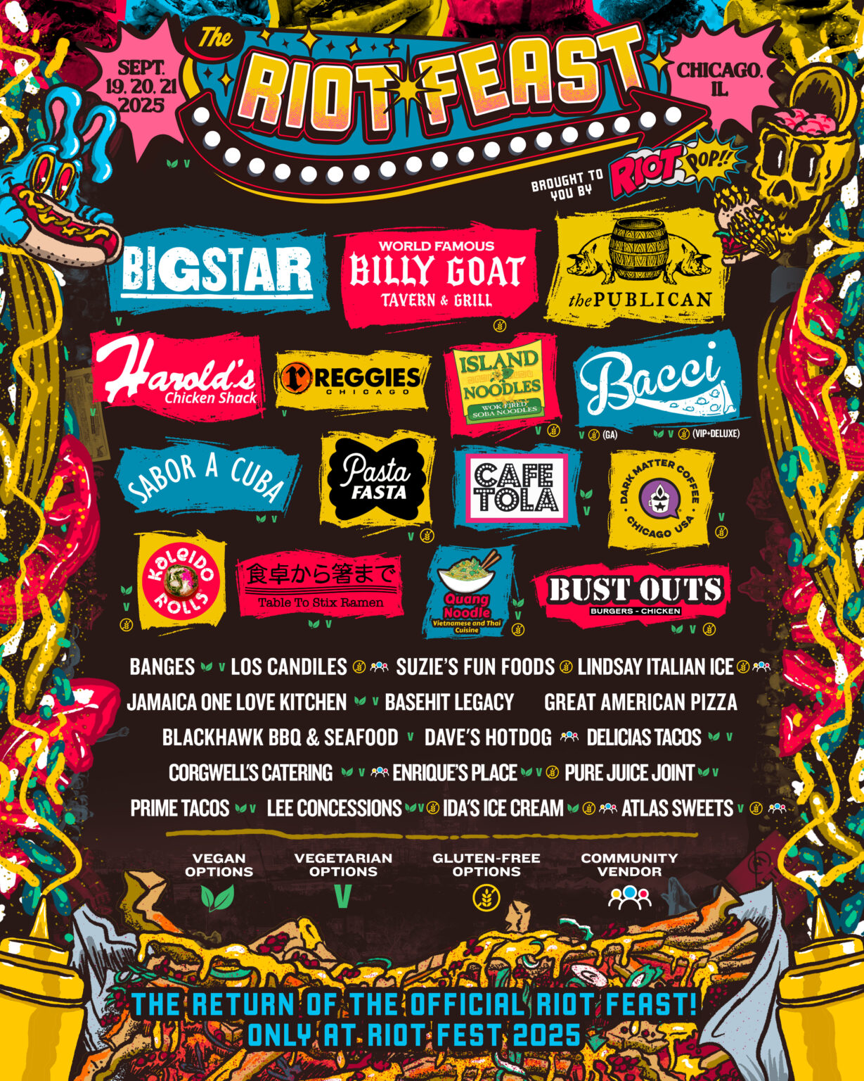 Food at Riot Fest 2025 - Riot Fest
