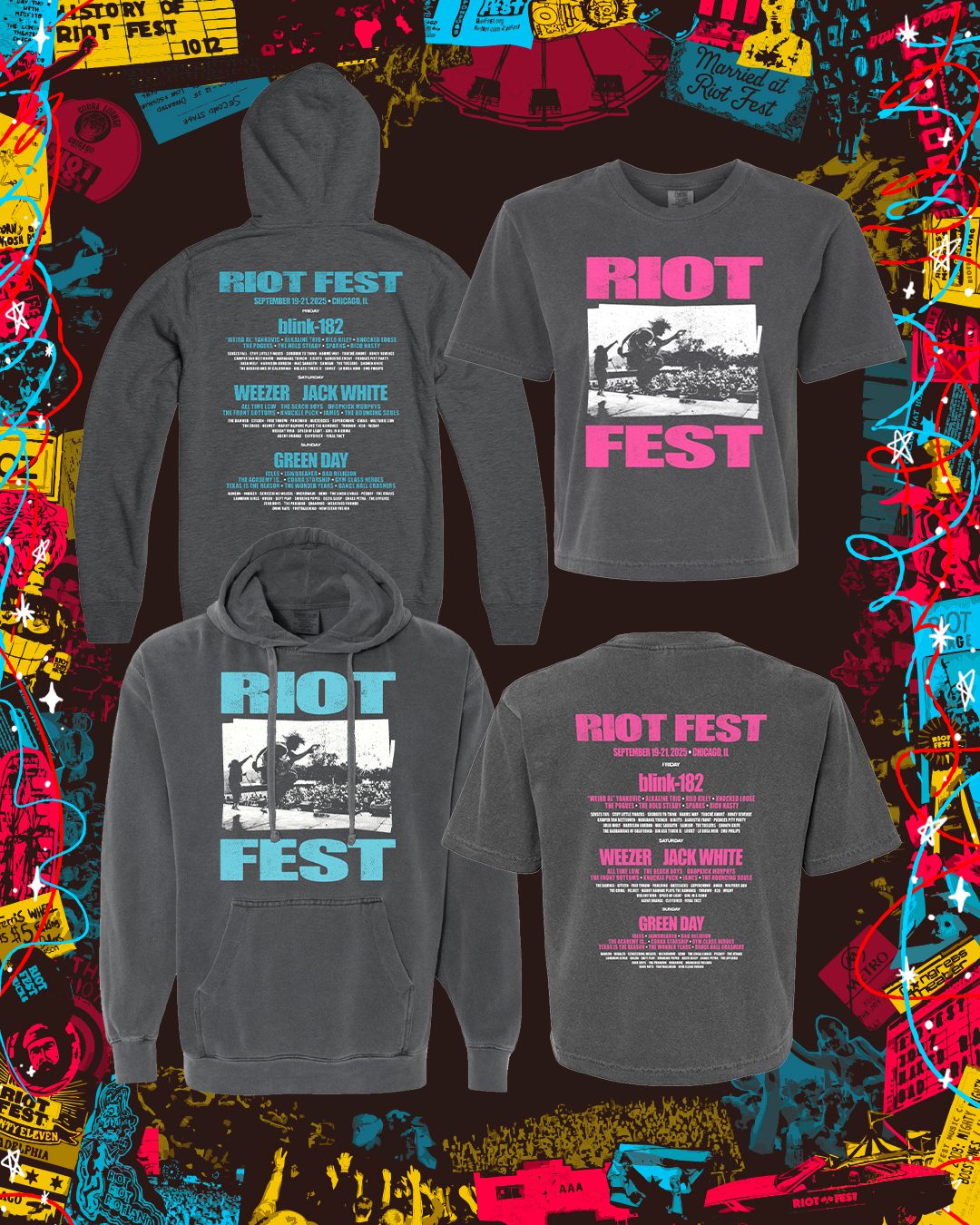Riot Fest 2025 Merch Preview - Riot Fest