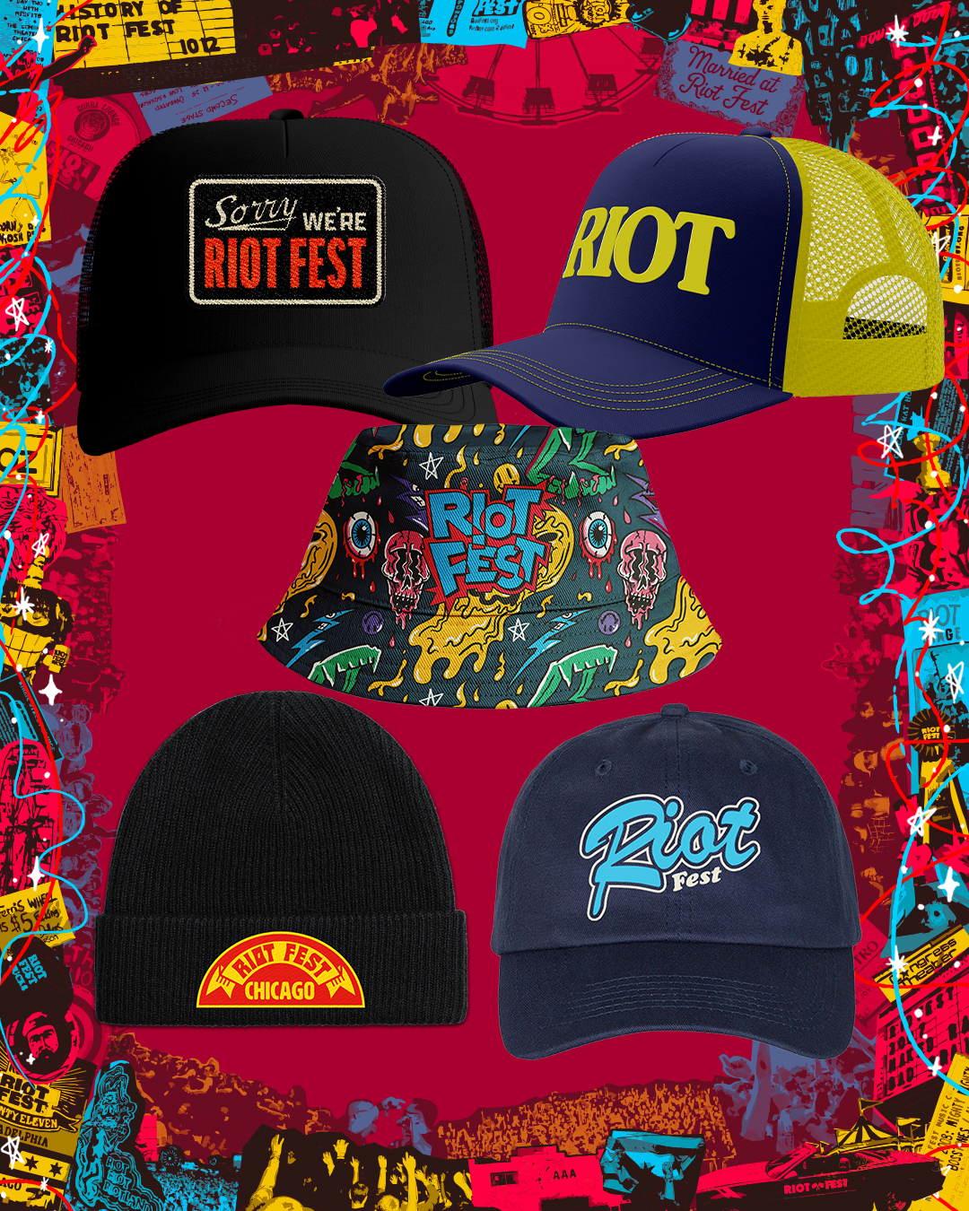 Riot Fest 2025 Merch Preview - Riot Fest