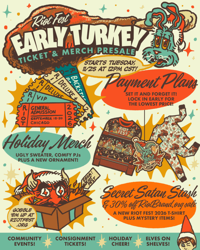 2026 Early Turkey Ticket + Merch Presale On Sale Now! - Riot Fest