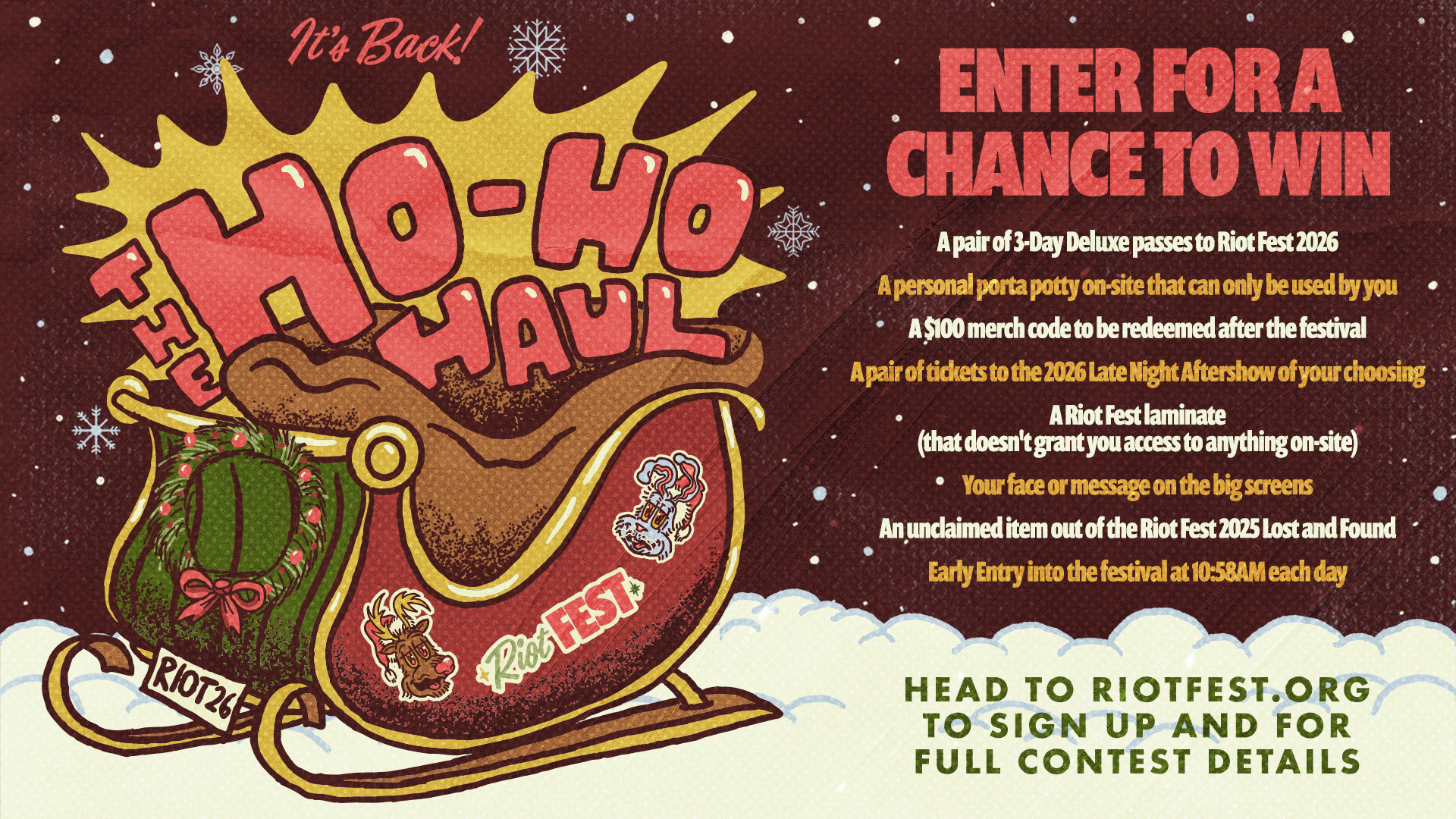 The Riot Festmas Ho Ho Haul is back! - Riot Fest