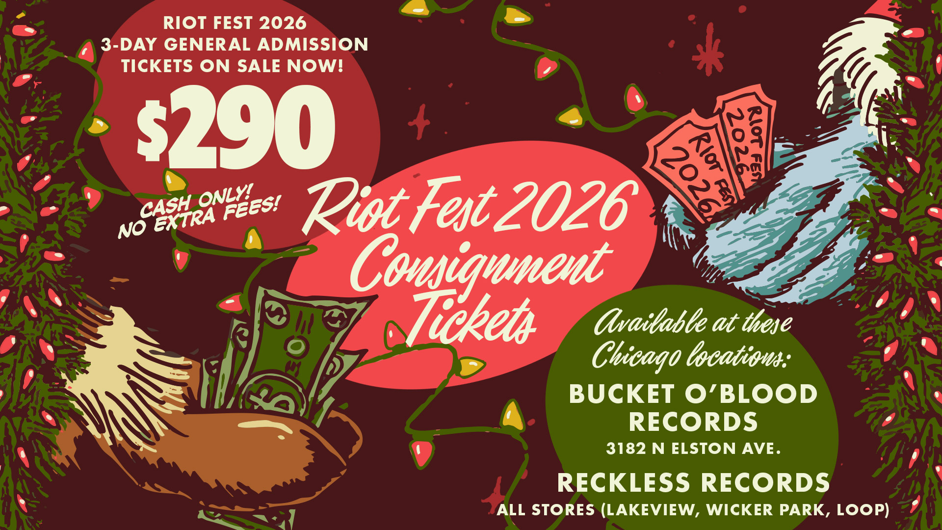 Get 2026 Riot Fest Tickets In-Person at our Consignment Locations ...